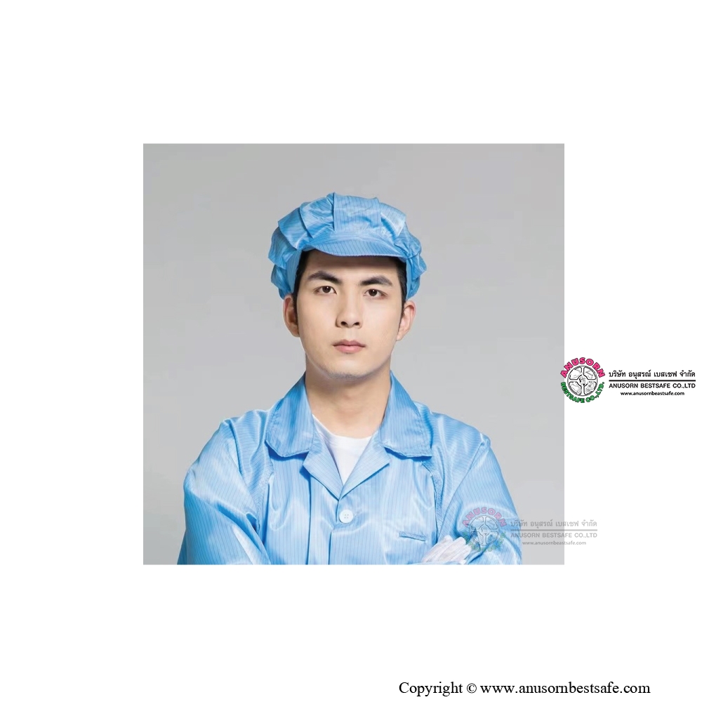 PGM-H-1 # ESD Reusable Cap - Head Cover - หมวกคลุมผม ESD แบบ Cap แบบจีบ ...